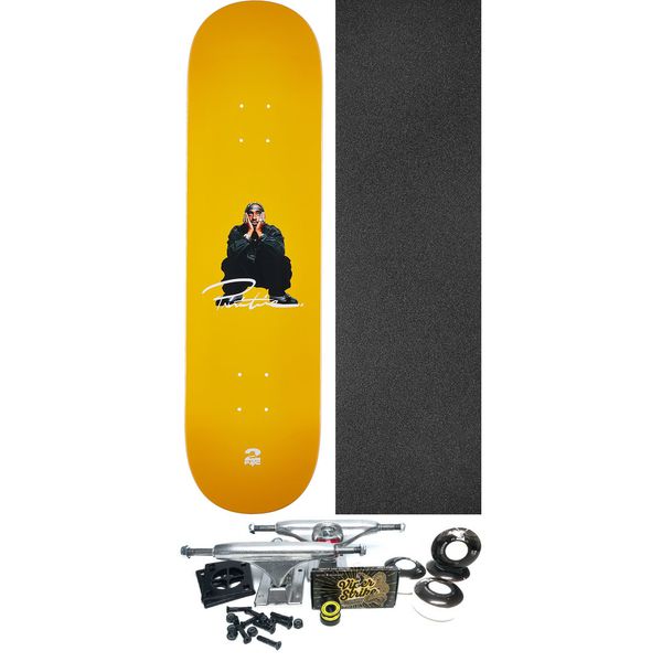 Primitive Skateboarding x Tupac Shakur Gold Skateboard Deck - 8.38 x 31 ...