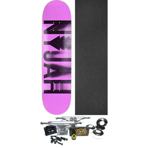 Disorder Skateboards Nyjah Huston Scan Pink / Black Skateboard Deck - 8 ...