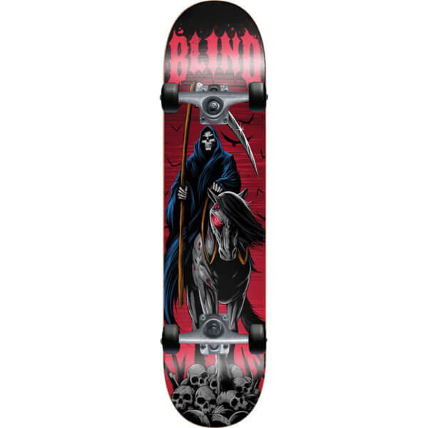 Blind Skateboards Dark Horse Red / Black Complete Skateboard - 7.5 x 31.7