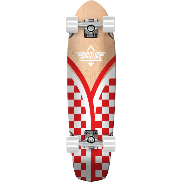 Dusters California Skateboards Flashback Check Natural / Red / White ...