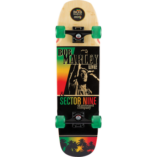 Sector 9 Bamboo Bob Marley Natty Ride Longboard Complete Skateboard - 8 ...