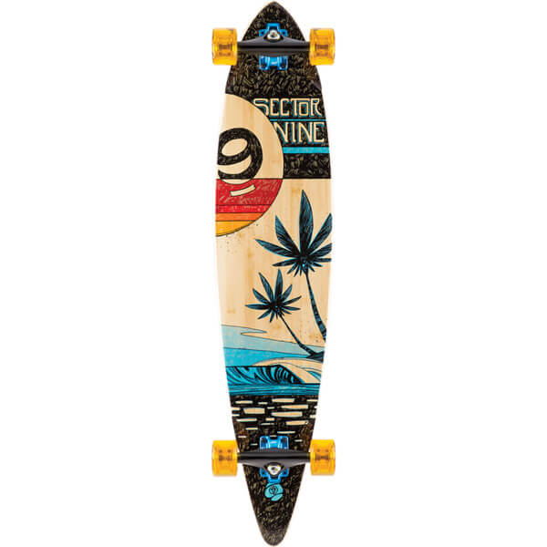 Sector 9 Bamboo Bonsai Eclipse Longboard Complete Skateboard - 9.3 x 42