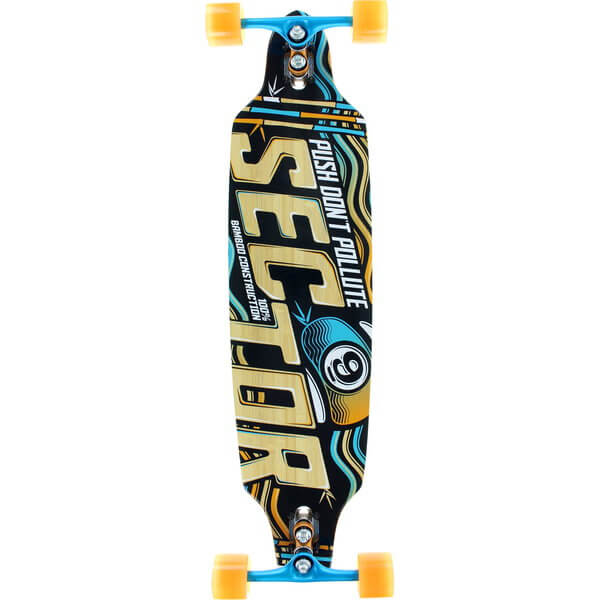 Sector 9 Bamboo Sentinel II Complete Skateboard - 9.25" x 37.5 ...