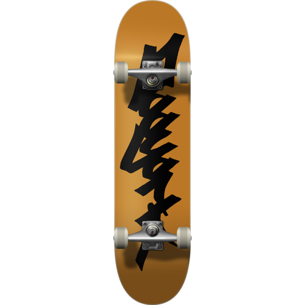 Zoo York Skateboards OG 95 Tag Gold / Black Complete Skateboard - 8.25 ...