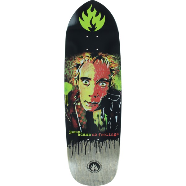 Black Label Skateboards Jason Adams No Feelings Grey Stain Skateboard ...