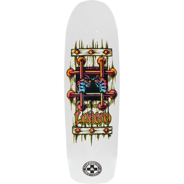 Black Label Skateboards John Lucero OG Bars White Dip Skateboard Deck ...