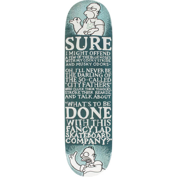 Fancy Lad Skateboards Homer Skateboard Deck - 8.12 x 32 - Warehouse ...
