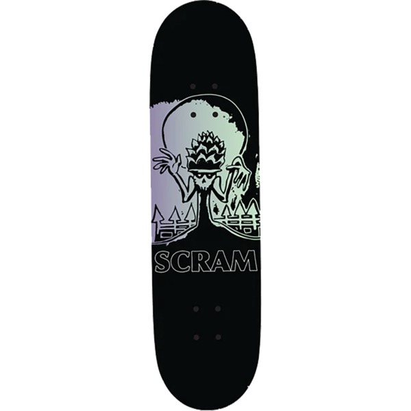 Scram Skateboards Wizard Black / White Skateboard Deck - 10.5