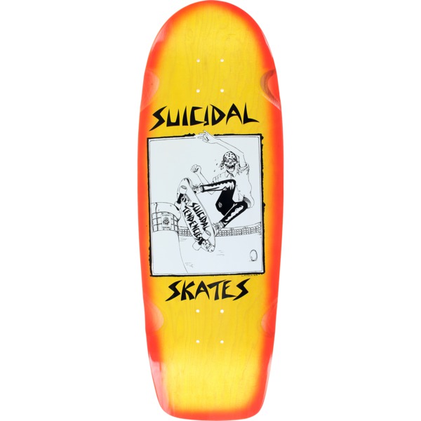 Suicidal Skates Pool Skater Assorted Stains / Red Fade Old School ...