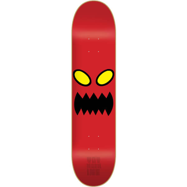 Toy Machine Skateboards Monster Face Red Skateboard Deck - 8 x 31.25