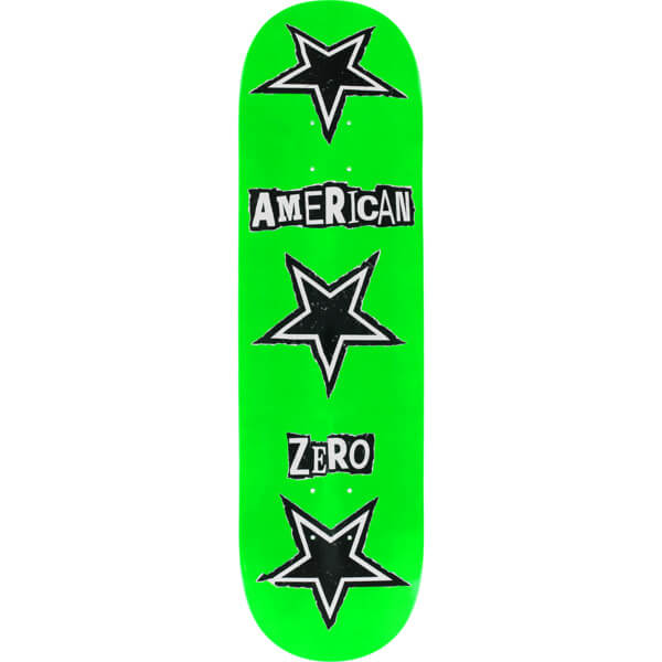 Zero Skateboards American Zero Ransom Note Green Skateboard Deck - 8. ...