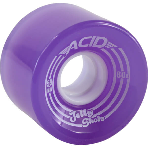 Acid Chemical Wheels Jelly Shots Purple Skateboard Wheels - 59mm 80a ...