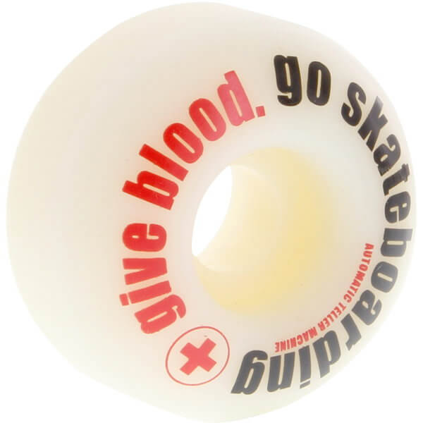 ATM Skateboards Give Blood Skateboard Wheels - 53mm 99a (Set of 4)