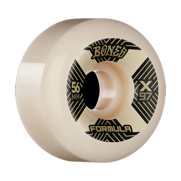 Bones Wheels XF X97 V6 Wide Cut Xcell / Natural Skateboard Wheels ...
