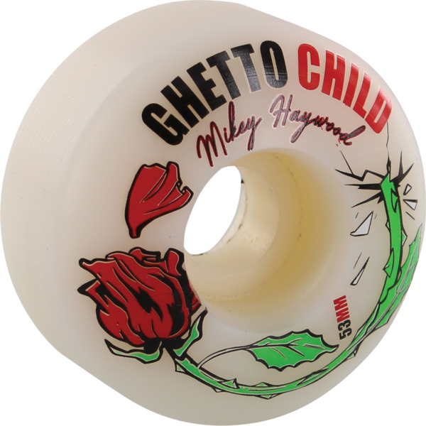 Ghetto Child Mikey Haywood Concrete Rose Skateboard Wheels - 53mm 101a ...