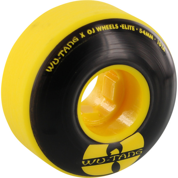 OJ Wheels Elite EZ Edge Wu-Tang Yellow / Black Skateboard Wheels - 54mm ...
