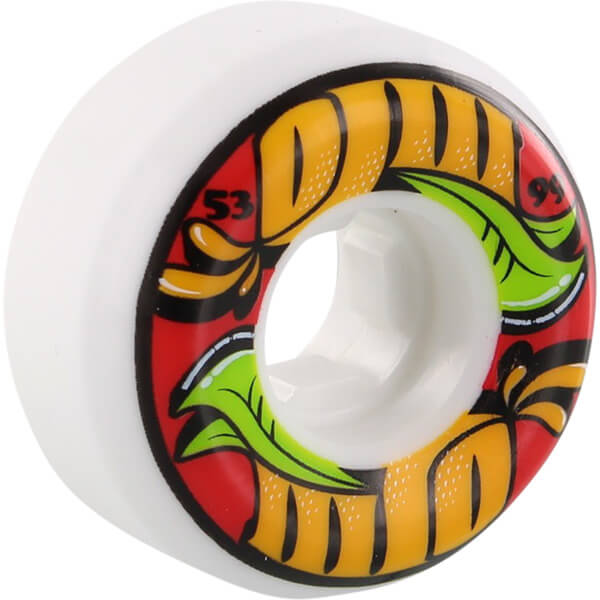 OJ Wheels From Concentrate Hardline White / Red / Orange Skateboard ...