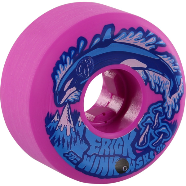 OJ Wheels Erick Winkowski Killer Whale Pink Skateboard Wheels - 58mm ...