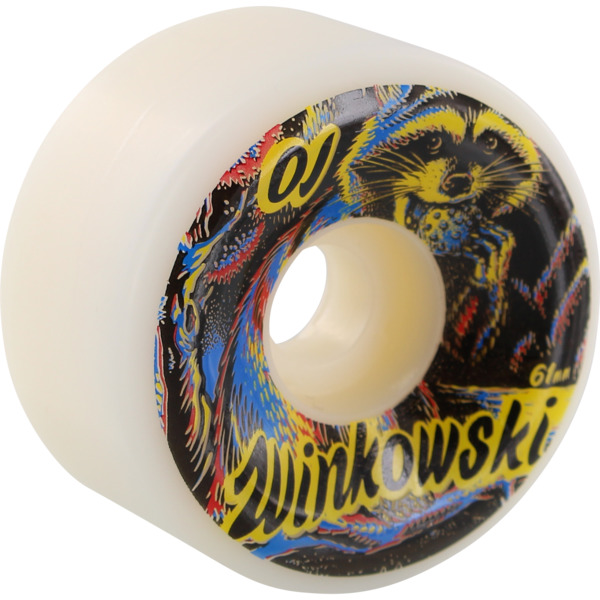 OJ Wheels Erick Winkowski Trash Panda White Skateboard Wheels - 61mm ...