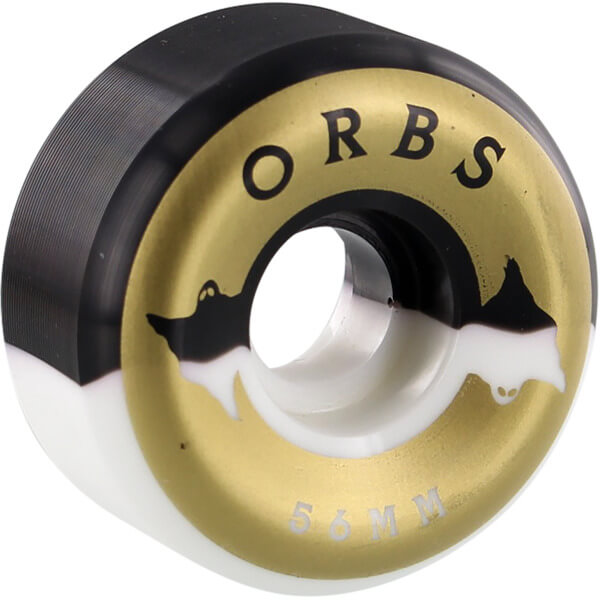 Orbs Wheels Specters Black / White Skateboard Wheels - 56mm 99a (Set of 4)
