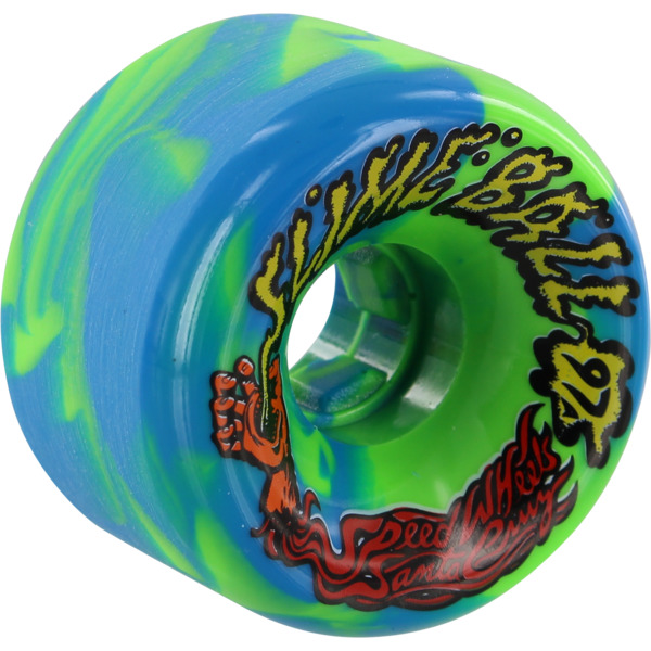 Santa Cruz Skateboards Slimeballs Vomits Blue / Green Swirl Skateboard ...