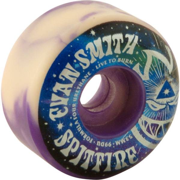 Spitfire Wheels Evan Smith Formula Four 3rd Eye White / Purple Swirl ...