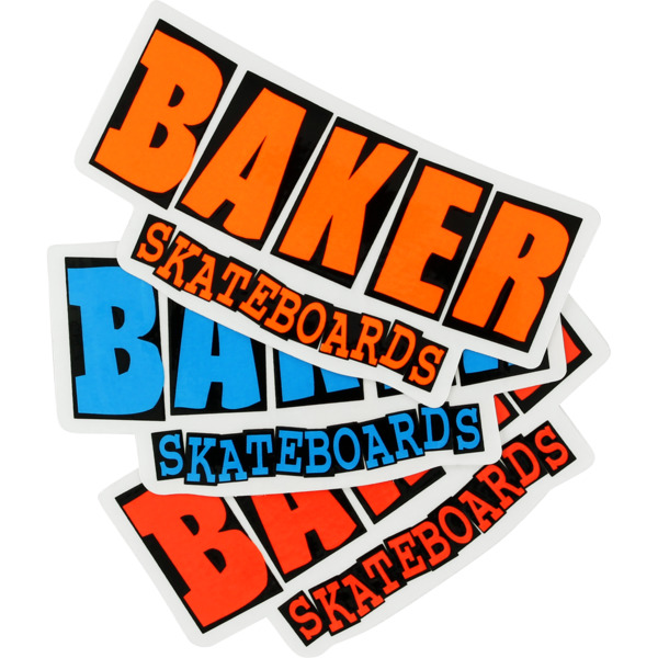 Baker Skateboards Brand Logo Assorted Colors Skate Sticker - 2.5 x 5 ...