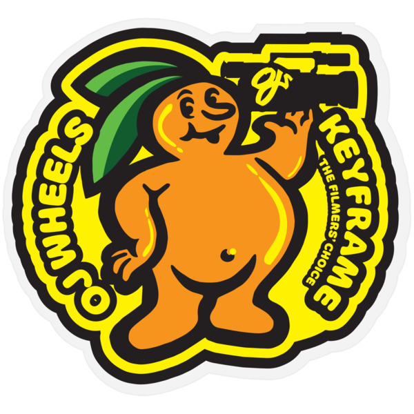 OJ Wheels 3.75 x 4 Keyframe Skate Sticker - Warehouse Skateboards