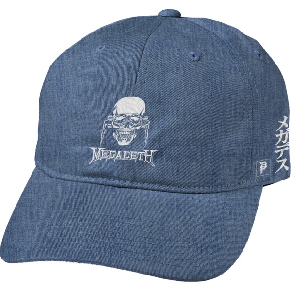 Primitive Skateboarding Megadeth Vic Denim Light Blue Hat - Adjustable
