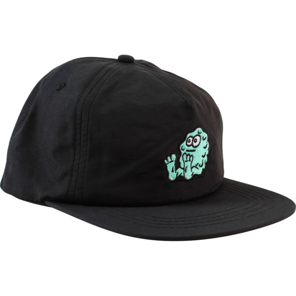 Snot Wheel Co. Booger Logo Black / Teal Nylon Hat - One Size Fits All