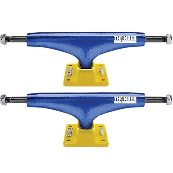 Thunder Trucks 147 Varsity Lights Blue / Yellow Skateboard Trucks - 5. ...