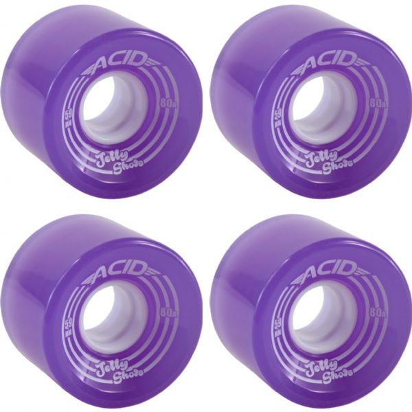 Acid Chemical Wheels Jelly Shots Purple Skateboard Wheels - 59mm 80a ...