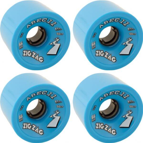ABEC 11 ZigZags Blue Skateboard Wheels - 66mm 81a (Set of 4 ...