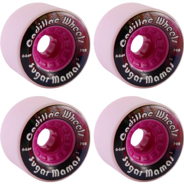 Cadillac Wheels Sugar Mamas Berry Skateboard Wheels - 66mm 78a (Set of ...