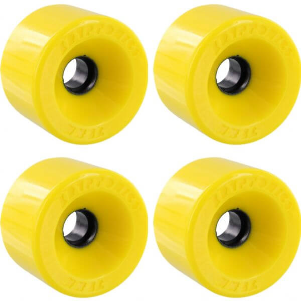 Kryptonics Wheels Star Trac Yellow Longboard Skateboard Wheels - 75mm ...