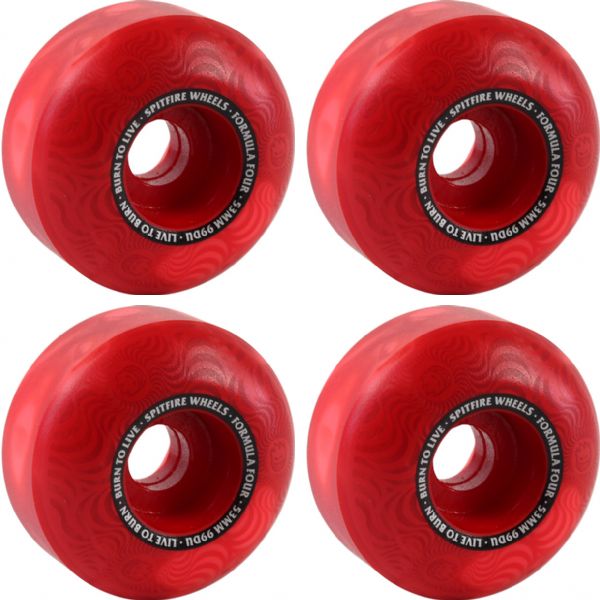 Spitfire Wheels Formula Four Classic Multi Swirl Red Skateboard Wheels ...