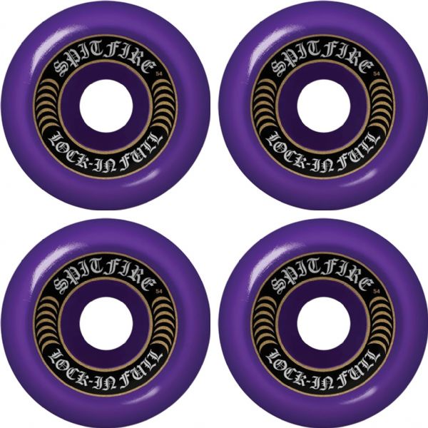 Spitfire Wheels Formula Four Lock-In Full Purple Skateboard Wheels ...