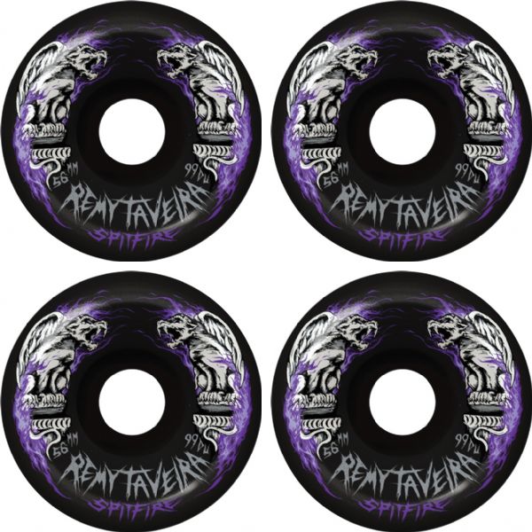 Spitfire Wheels Formula Four Chimera Black Skateboard Wheels - 56mm 99a ...